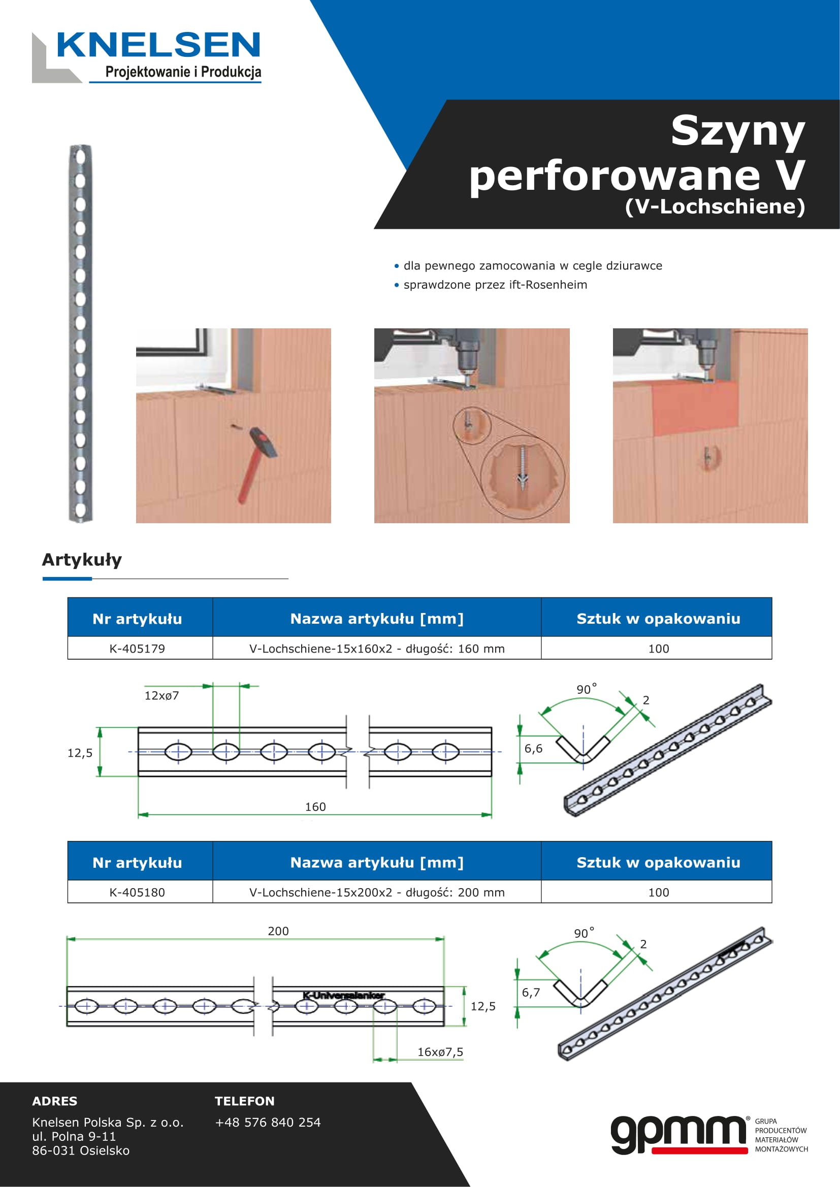 Karty Techniczne - KNELSEN - GPMM