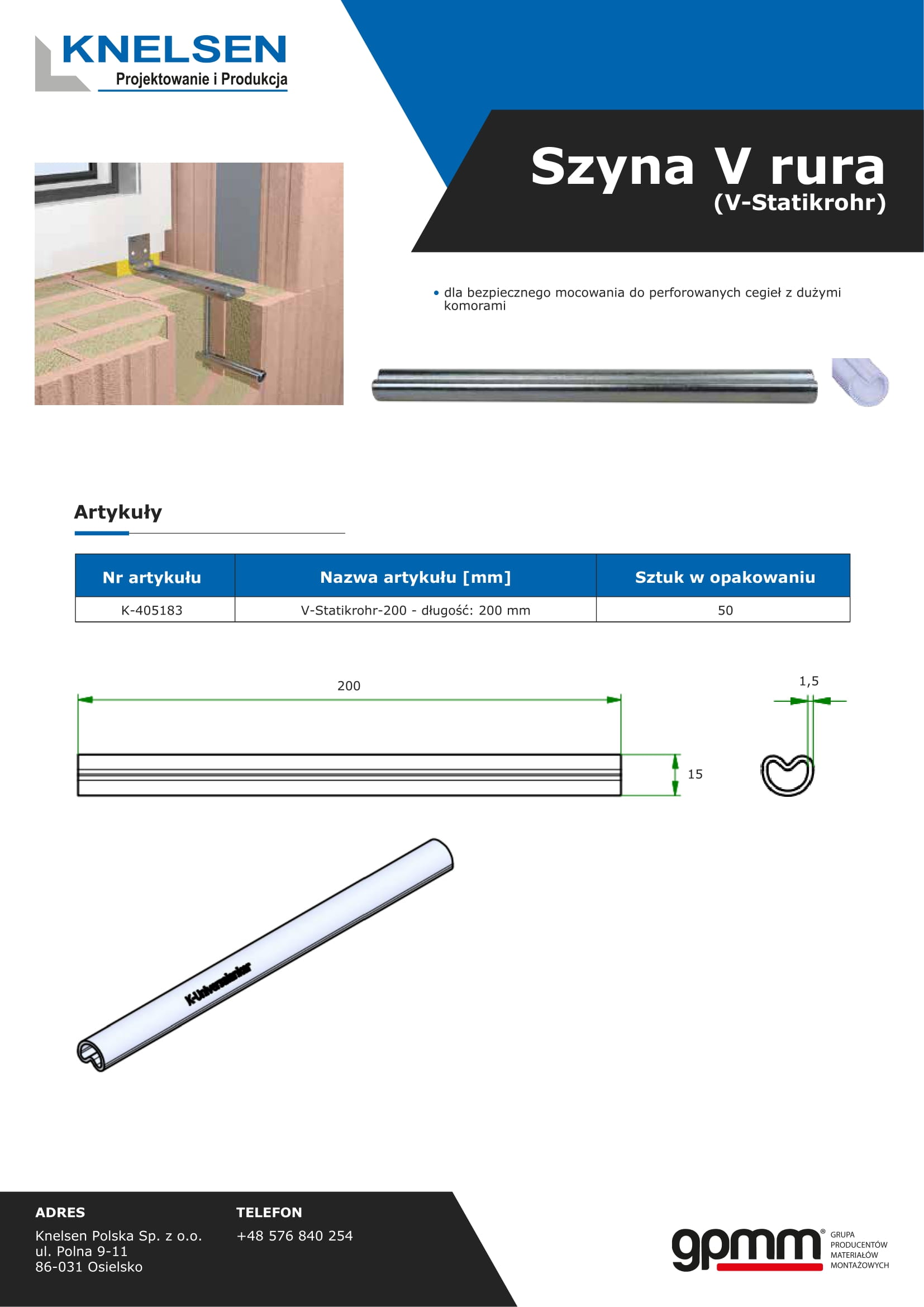 Karty Techniczne - KNELSEN - GPMM
