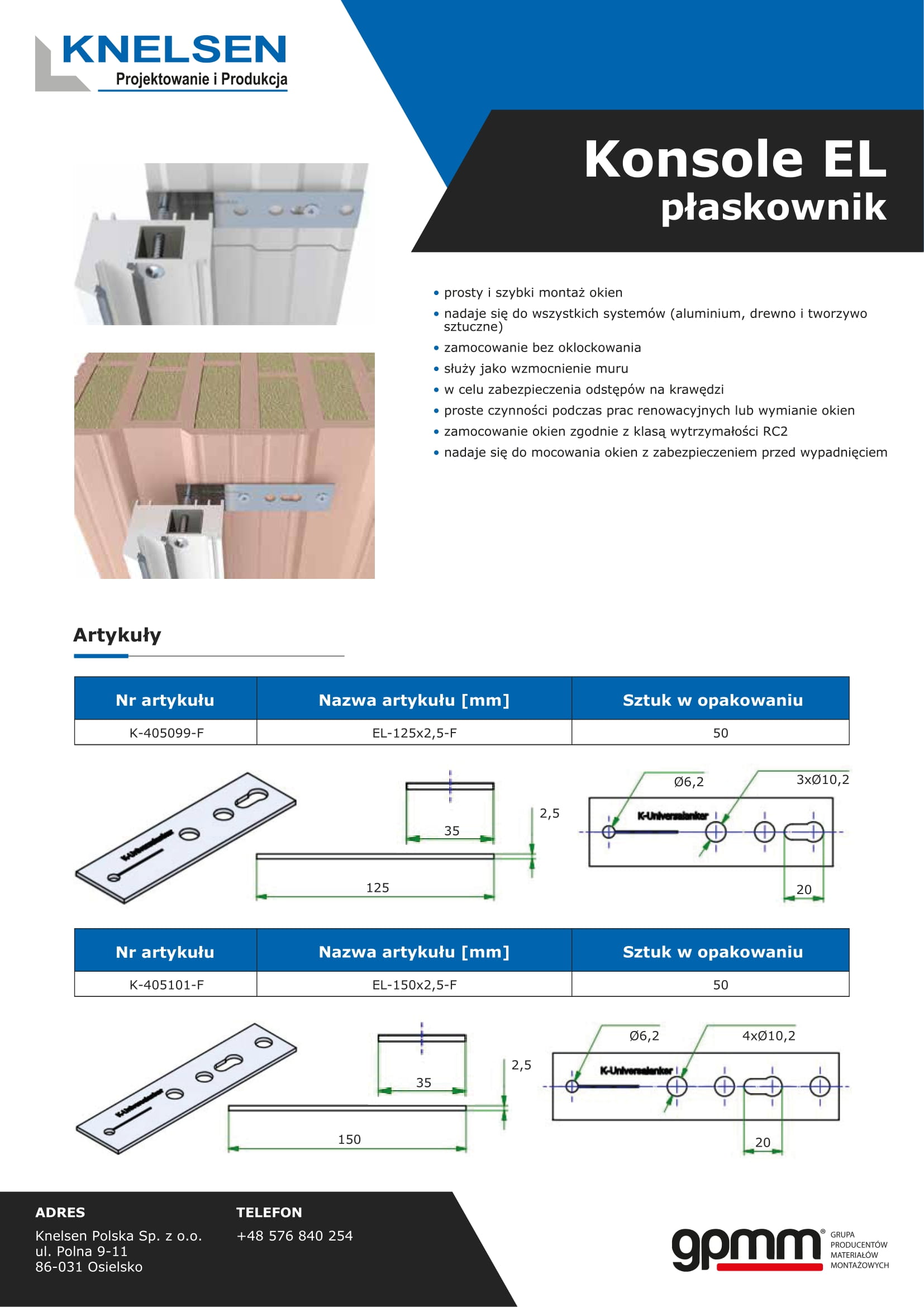 Karty Techniczne - KNELSEN - GPMM